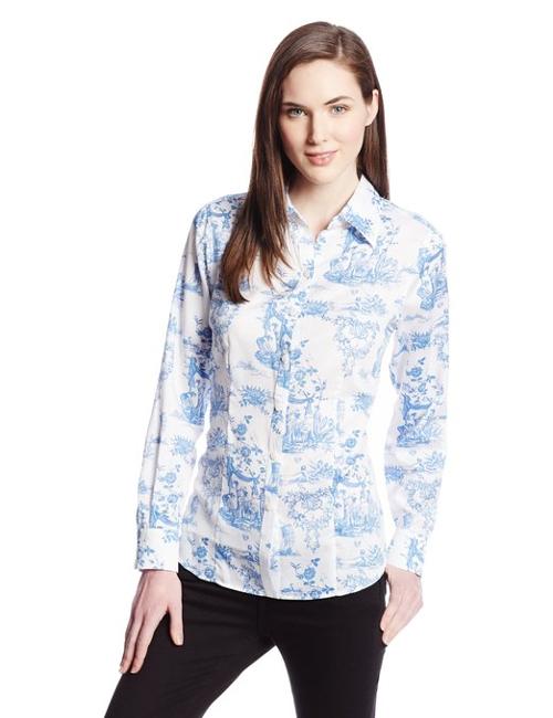 Zoe Kazan Foxcroft Women's Vintage Toile Print Blouse from What If ...